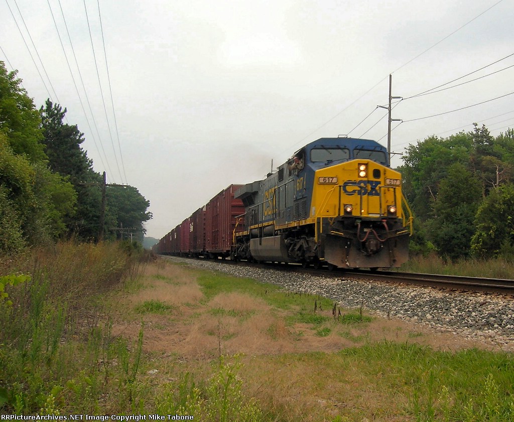 CSX 617 This guy must like to be photographed.